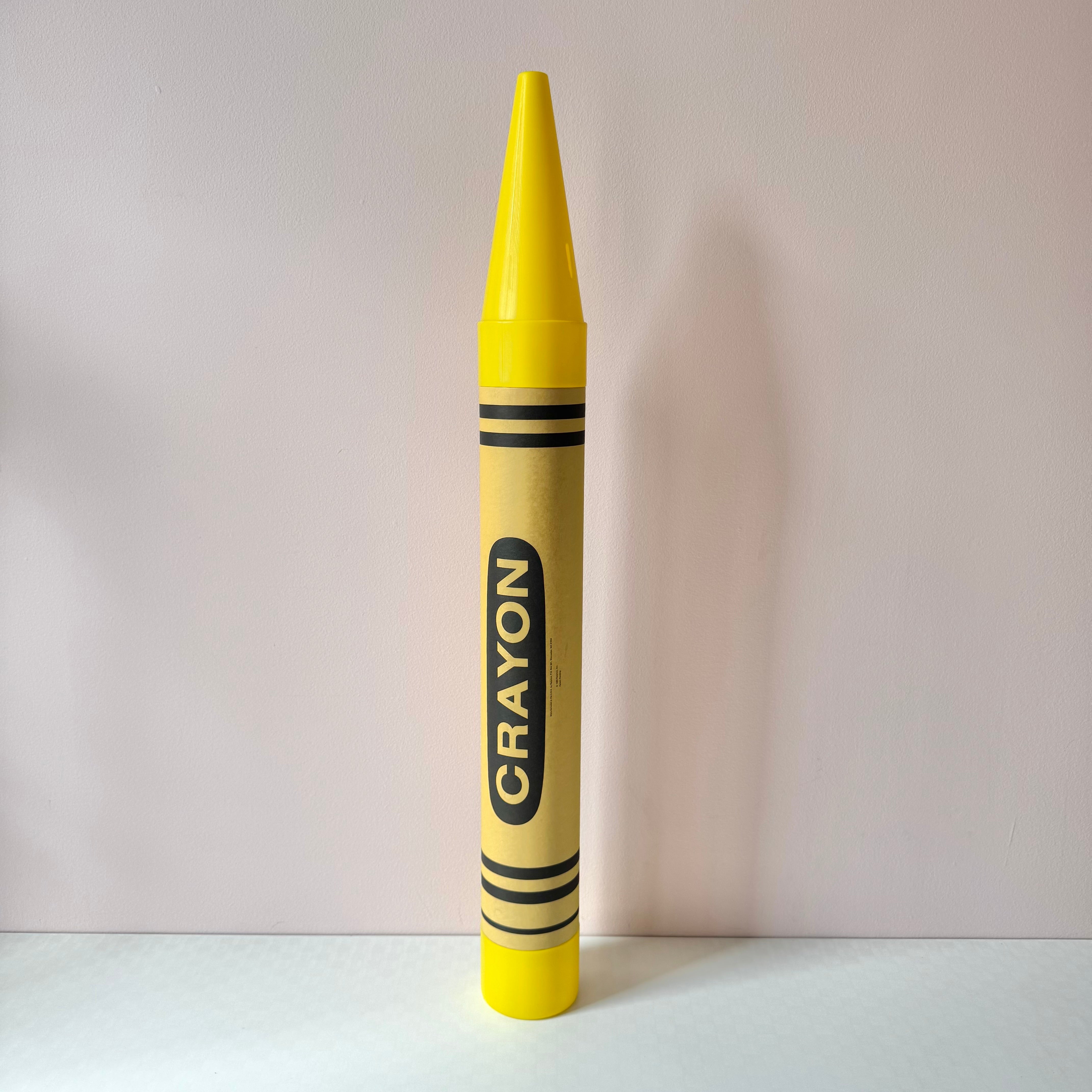 Vintage 1988 Giant Yellow Crayon Bank by Ralphco – The Swan's House