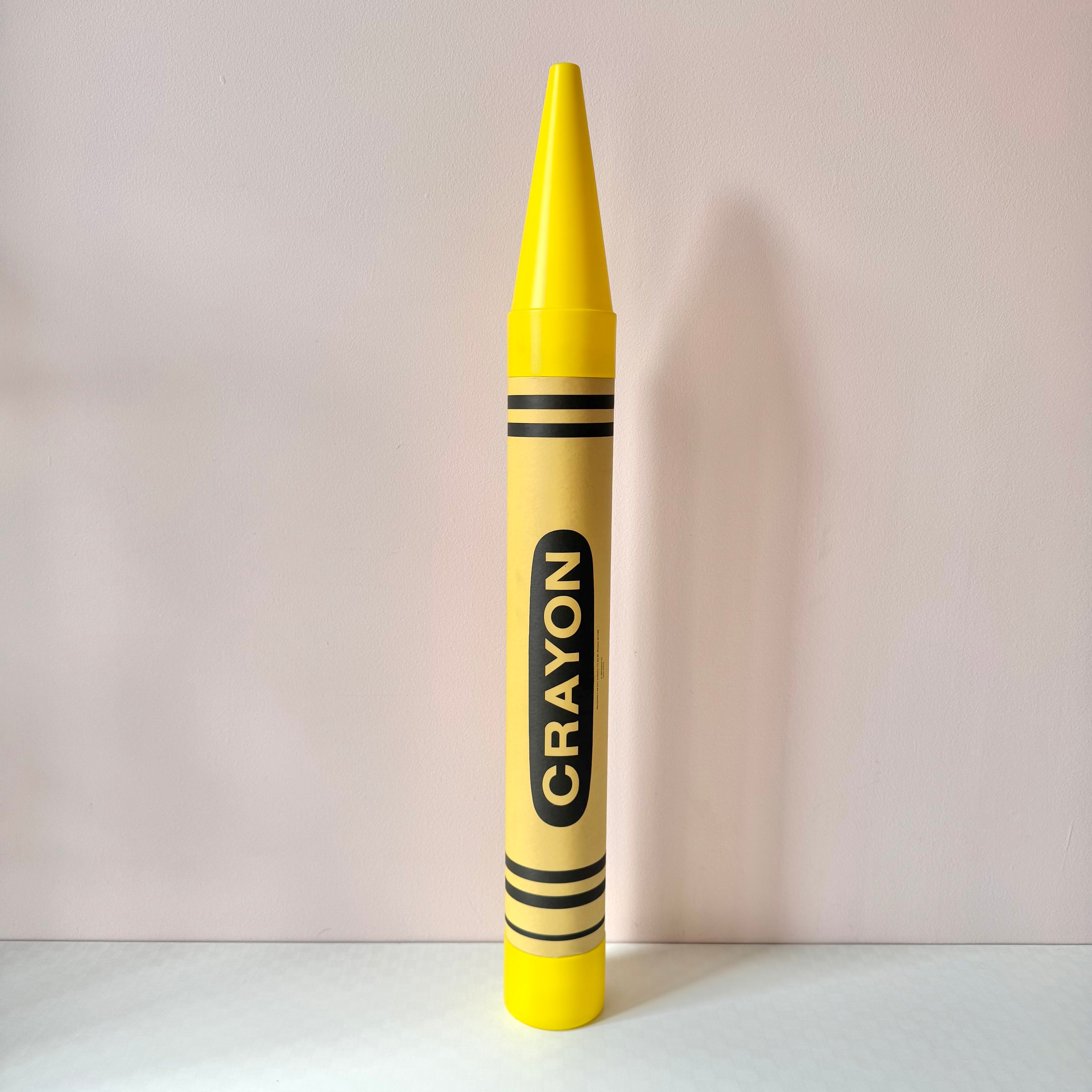 Vintage 1988 Giant Yellow Crayon Bank by Ralphco – The Swan's House