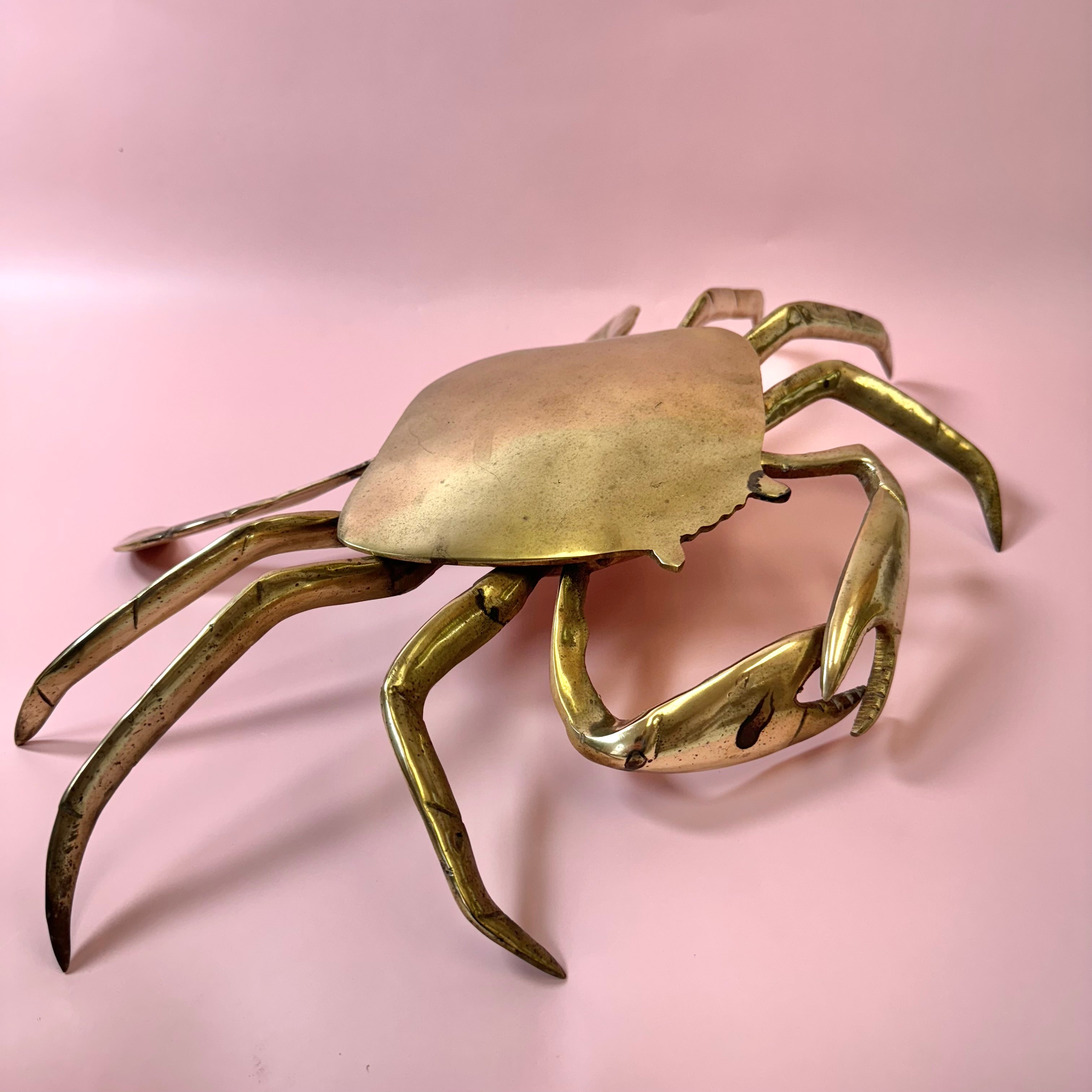 Extra Large Vintage Brass Crab Box – The Swan's House