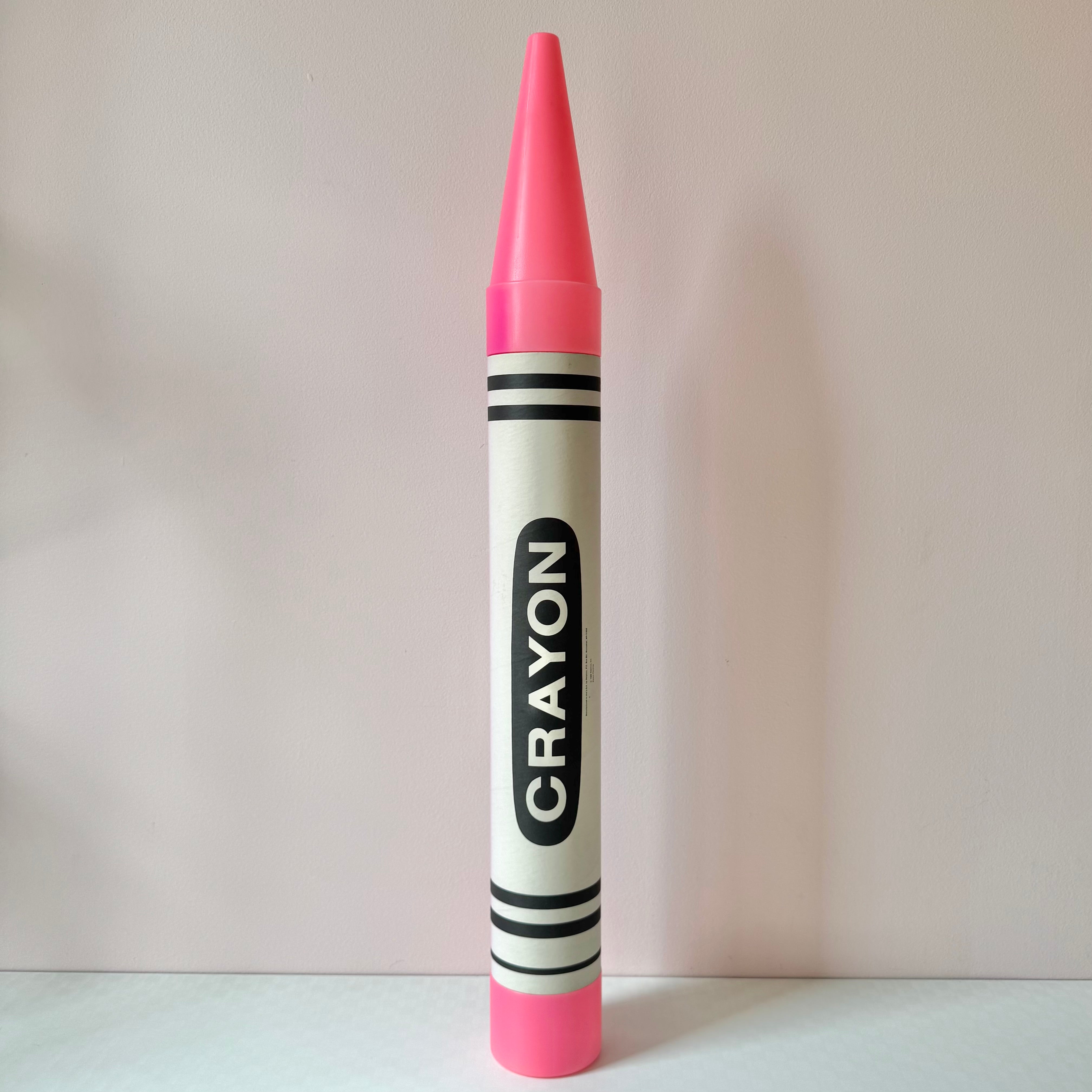 Vintage 1988 Giant Pink Crayon Bank by Ralphco – The Swan's House