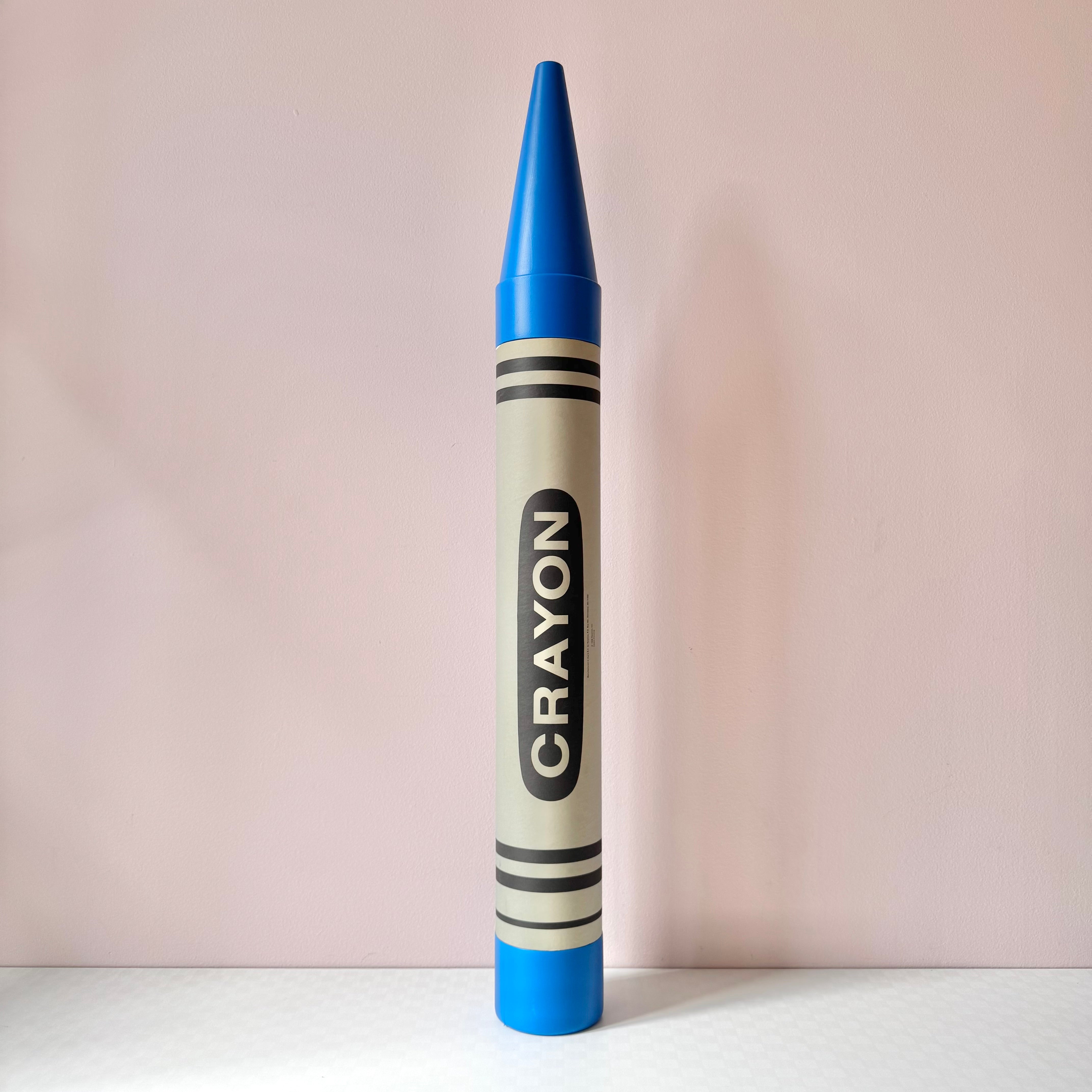 Vintage 1988 Giant Blue Crayon Bank by Ralphco – The Swan's House